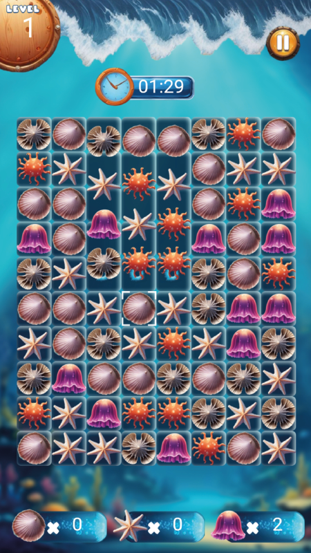 Aqua Fish Tile Match - HTML5 Construct3 Game by Game-Vista-Studio | CodeCanyon